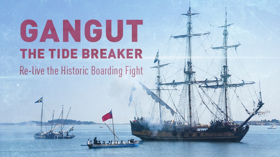 Battle of Gangut: Re-enactment of Peter the Great's first naval victory ...